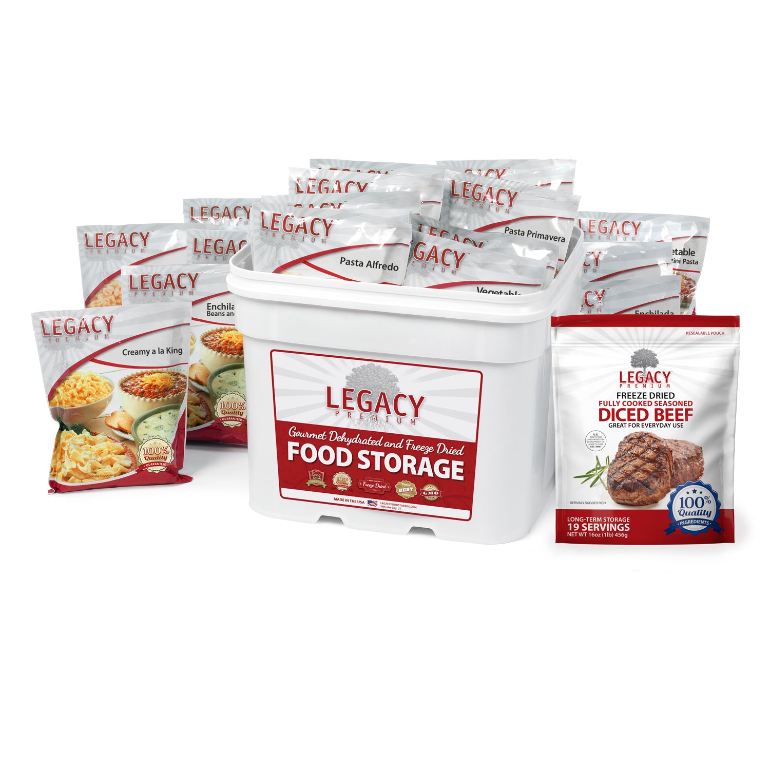 Entree Buckets – Legacy Food Storage